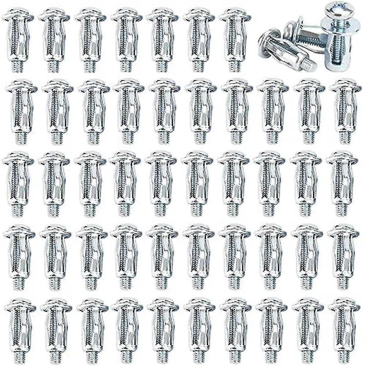 80PCS Expansion Screw Petal Nut,Petal Shape Metal Nut,Jack Nuts Petal ...