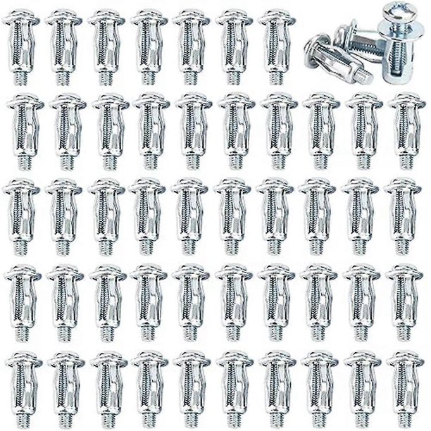 80PCS Expansion Screw Petal Nut,Petal Shape Metal Nut,Jack Nuts Petal ...