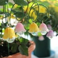 9pcs Lily of The Valley Garden Stake Decor, 7” Decorative Lily Bulb ...