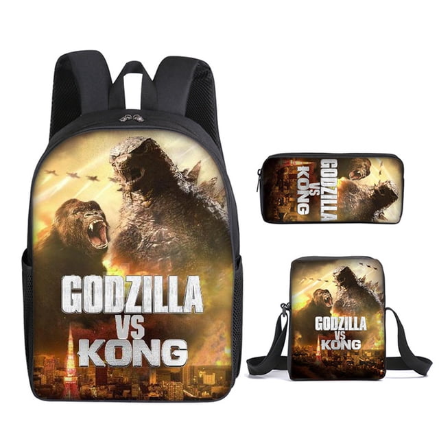 Godzilla vs. King Kong Monster Versus Three-Piece School Bag Set for ...