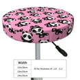 Uemuo Cute Panda Pattern Round Bar Stool Seat Covers Washable Stool ...
