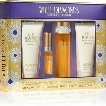 Elizabeth Taylor White Diamonds Perfume Gift Set for Women, 4 piece ...
