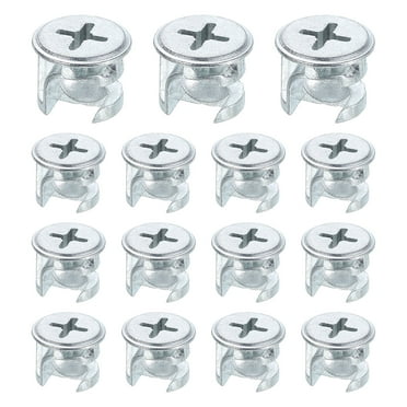 Uxcell 15mm x 12mm Furniture Cam Lock Fittings Zinc Alloy with Light ...