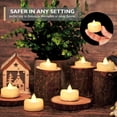 Merrynights Flameless Candles, 50-Pack LED Tea Lights Candles, Battery ...