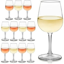 Libbey 7510 Vina Tall Wine Glasses, Stemmed Bulk Drinking Set, 16-ounce ...