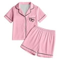 Baby Boy Outfit 2 Piece Heart Print Short Sleeve Top and Shorts Soft ...