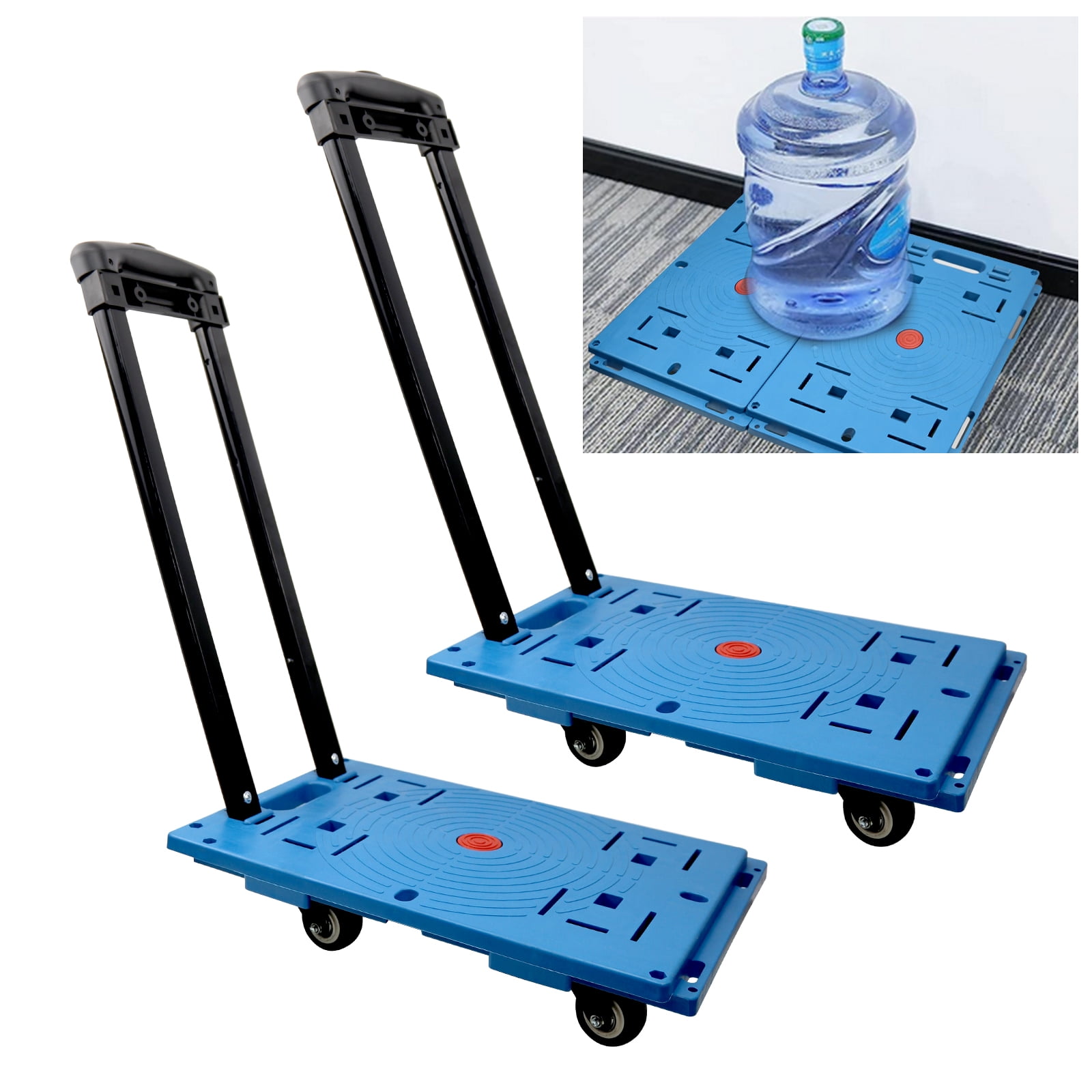 Ryanstar Racing 2-Pack Wheeled Furniture Moving Dolly, 4 Wheels Heavy ...