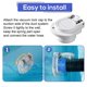 W400BWHP Vacuum Safety Lock, Free Rotation Pool Vacuum Adapter for Hose ...