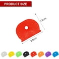 16 Pack Half Round Key Cap Tags,8 Colours Plastic Key Identifier Coding ...
