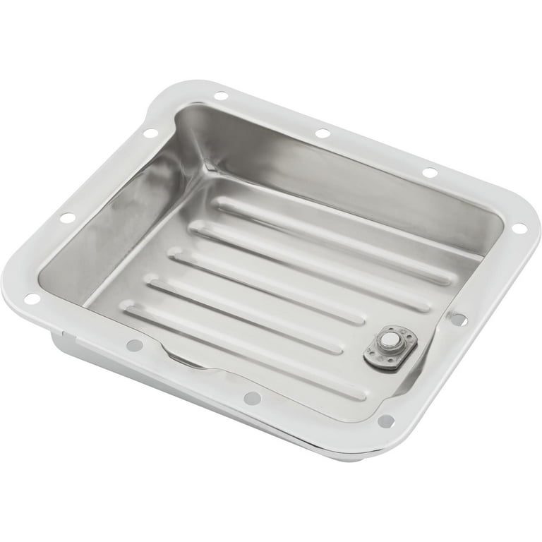 Transmission Pan, Chrome Steel, Fits Ford C4, 48% OFF
