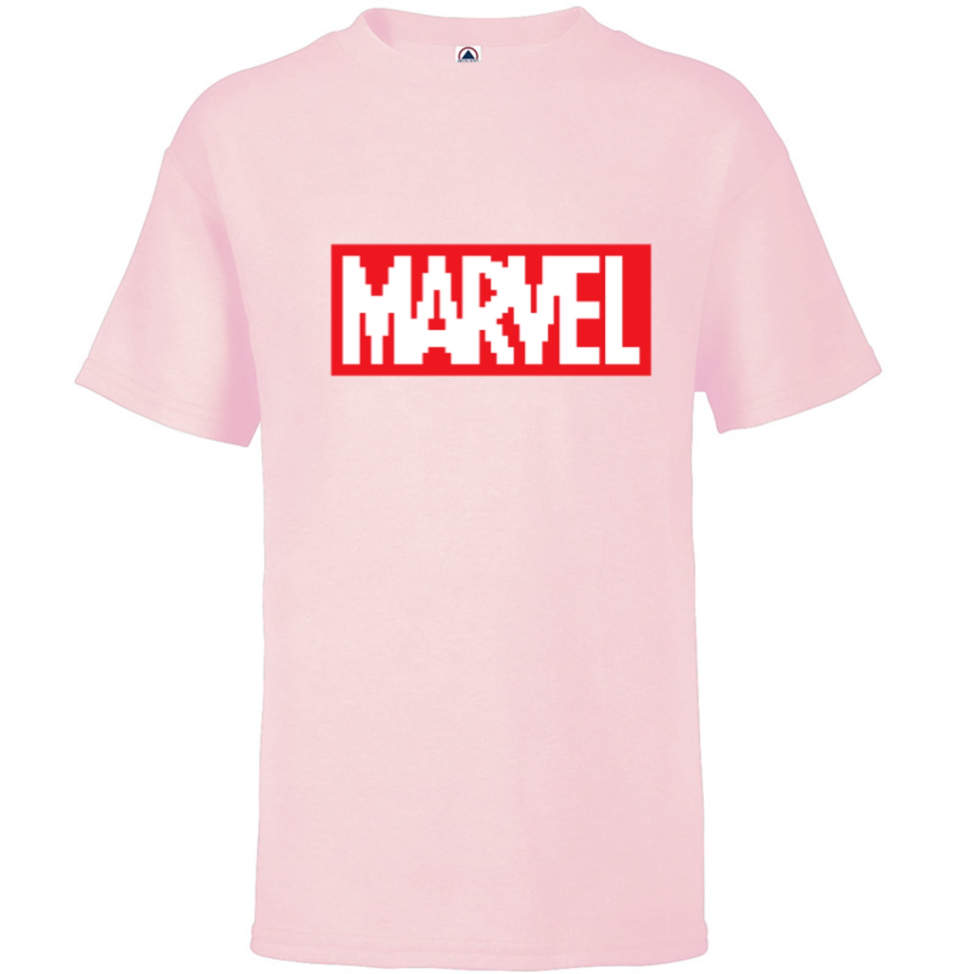 Marvel Logo Retro 8-Bit Pixel Art Style Classic - Short Sleeve T-Shirt ...