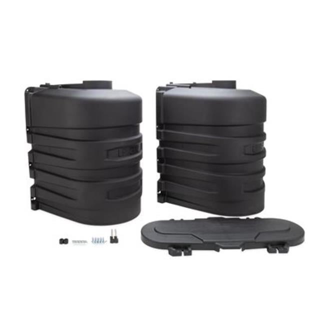 Camco 50502 20 lbs Double Propane Tank Cover, Black - Walmart.com
