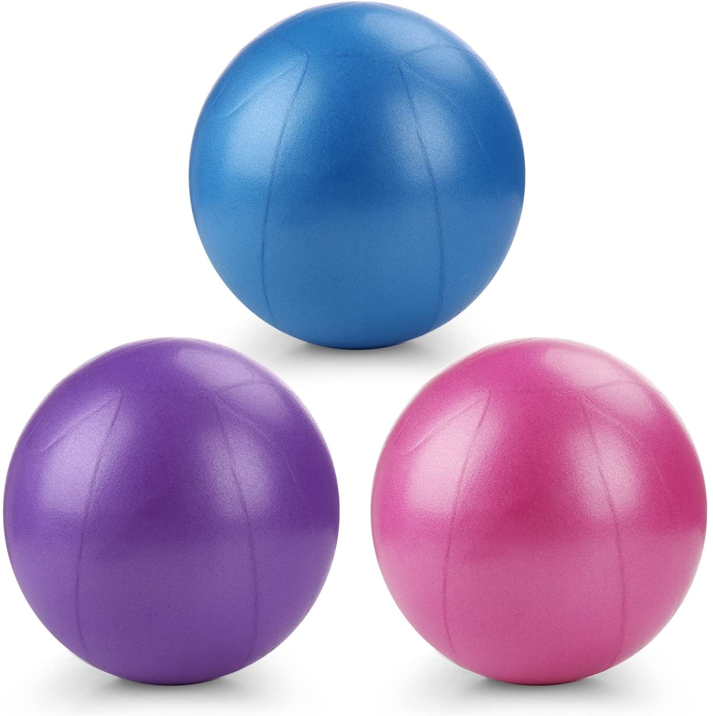 3 Pcs Soft Pilates Balls 9 Inch Exercise Ball, 23-25cm Small Exercise ...