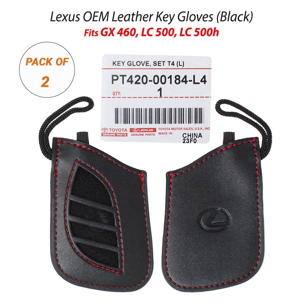 LEXUS OEM Black Smart Key Fob Remote Cover Leather Gloves PT420-00184 ...