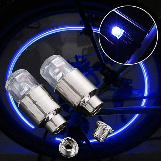 4Pack Car Tire Wheel Valve Light Bike LED Wheel Lights Waterproof Wheel Valve Caps Lights Colorful Walmart
