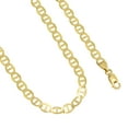 Nuragold 14k Yellow Gold Solid 7.5mm Anchor Mariner Link Chain Necklace ... Nuragold 14k Yellow Gold Solid 7.5mm Anchor Mariner Link Chain Necklace ...