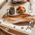 Brown Marble Placemats Set of 8 Vintage Gradient Abstract Aesthetic Art ...