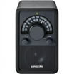 Sangean WR-15BK AM/FM Table Top Wooden Radio, Black Leatherette ...