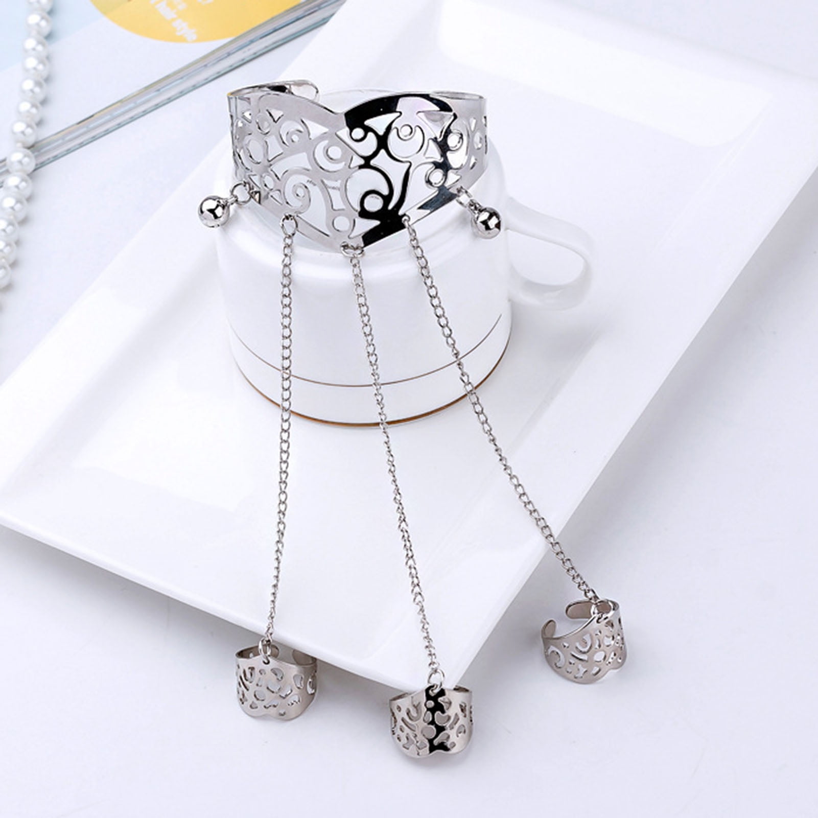 Click here for Trayknick Multilayer Tassel Bell Hand Harness Brac... prices