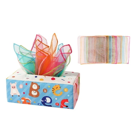 Pull Tissues Activities, Development Toys, Colorful Square Educational ...