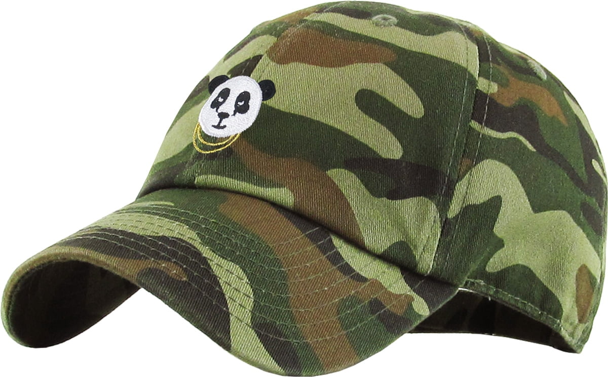 Panda Camo Dad Hat Baseball Cap Polo Style Adjustable Hip Hop Animal ...