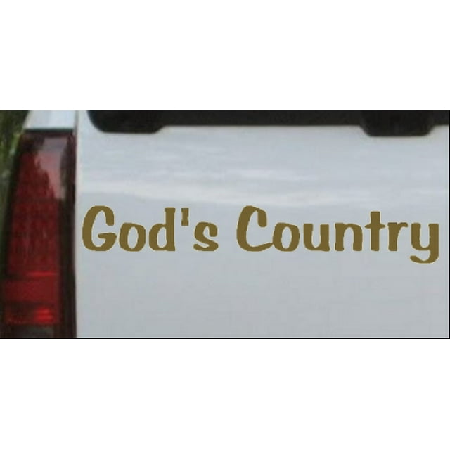 Gods Country Car or Truck Window Decal Sticker - Walmart.com