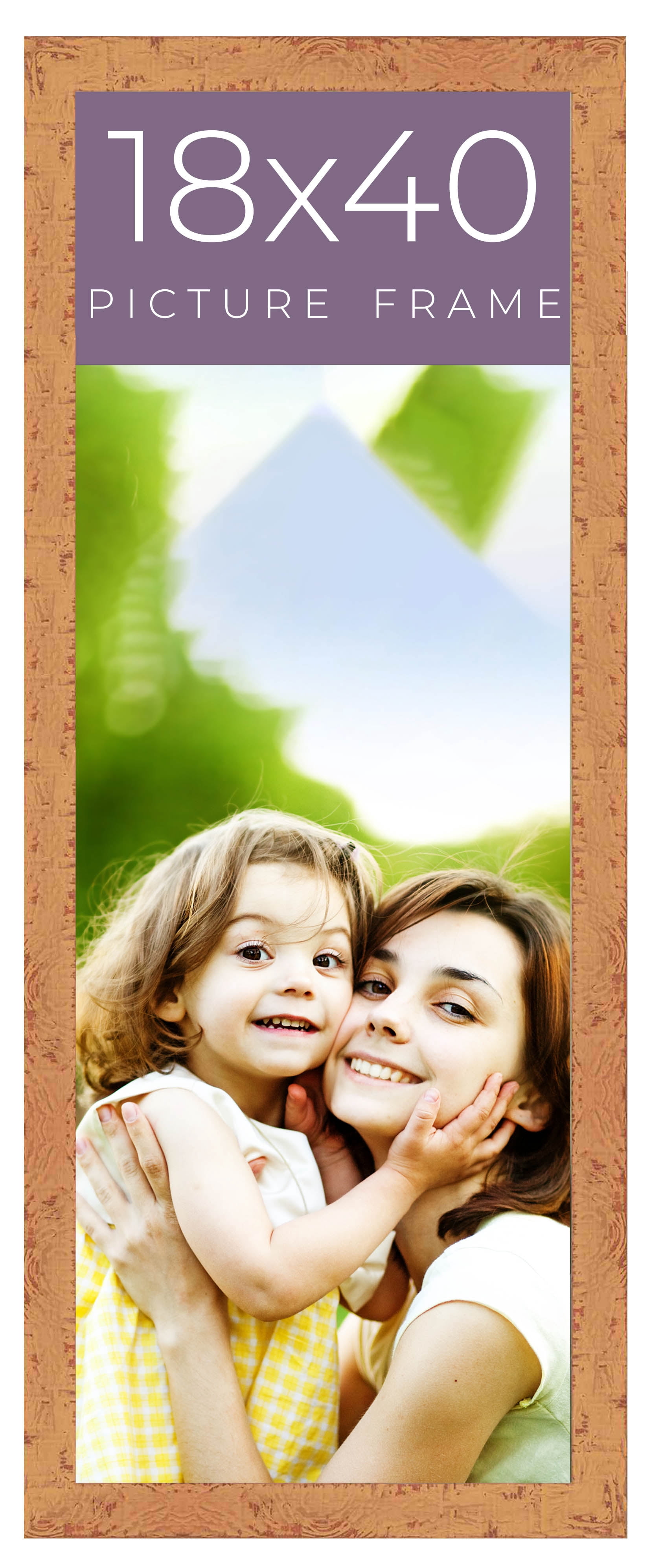 18x40 Frame Beige Real Wood Picture Frame Width 1.25 inches | Interior ...