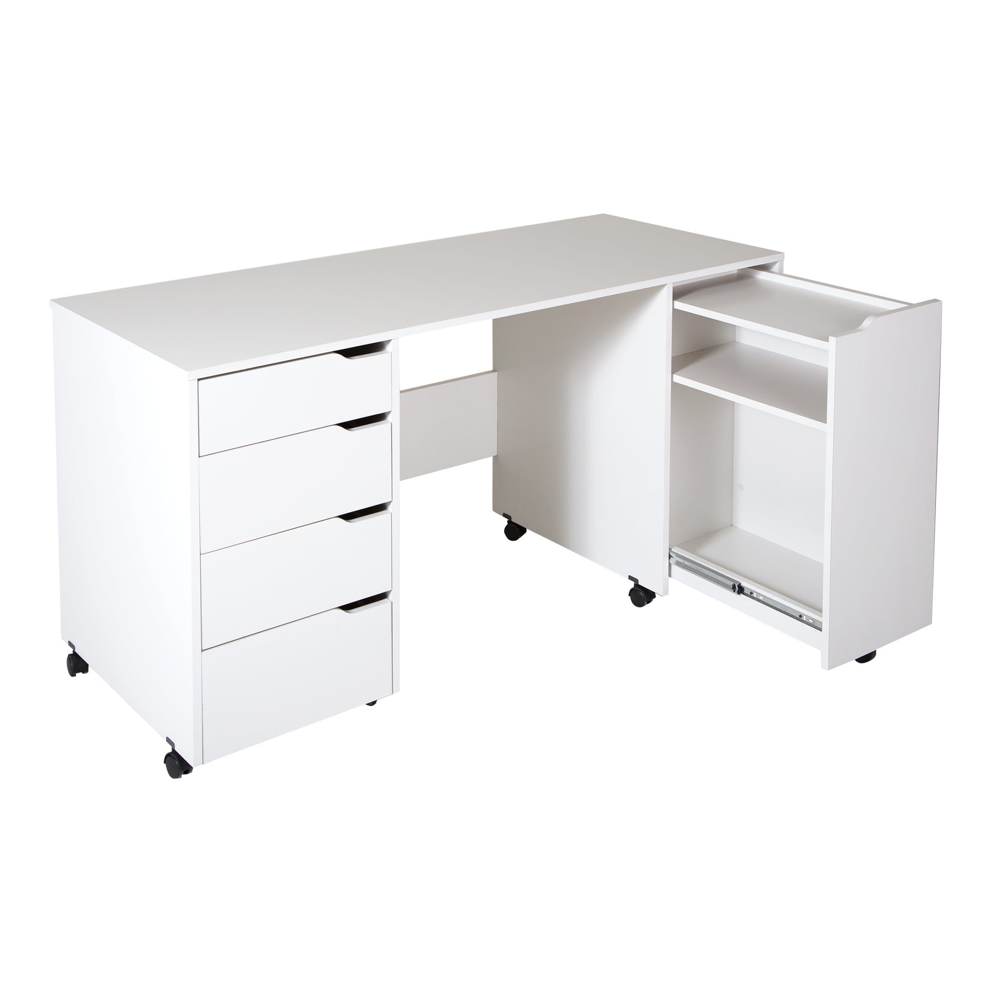 Click here for South Shore Crea Sewing Craft Table On Wheels  In... prices