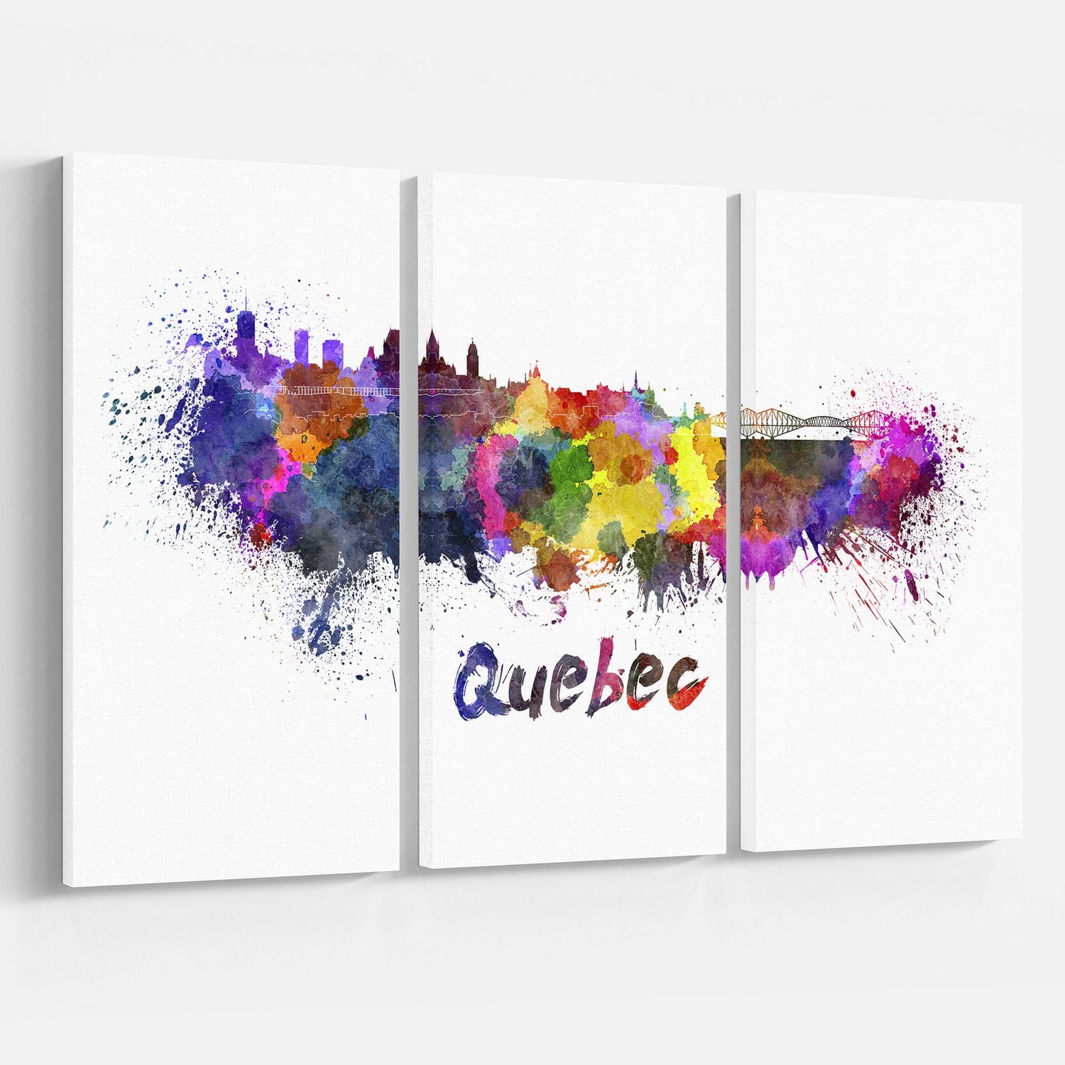 Click here for Designart Design Art Quebec Skyline Canvas Print 3... prices