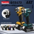 Makita 18V LXT Cordless Impact Driver DTD173 Brushless Electric Drill ...