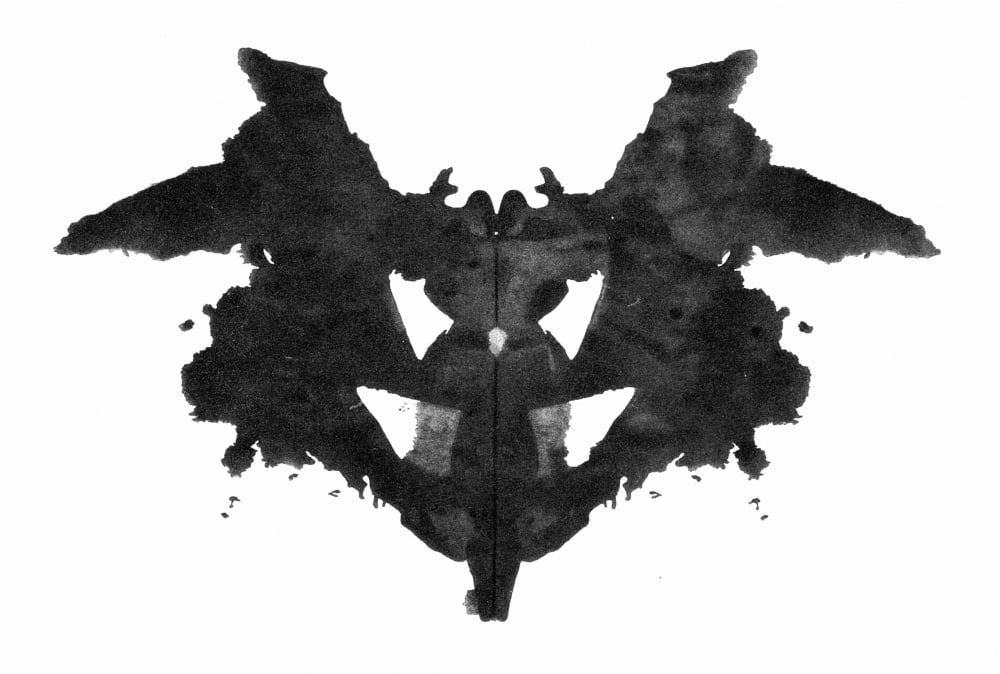 Rorschach Inkblot, 1921. /Nthe First Inkblot Test Devised By Hermann ...
