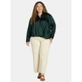 Terra & Sky Plus Size Satin Blouse - women's Tops - Walmart.com