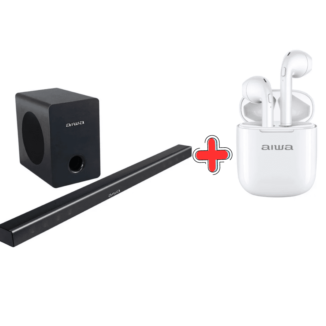 Barra de Sonido con Subwoofer+Audifonos COMBO Aiwa AWSBH1W-W | Walmart ...