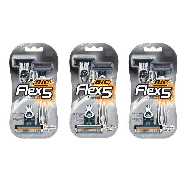 Bic Flex 5 Five Blade Disposable Razors 4 Count (3+1 Bonus) (Pack of 3 ...