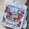 CLOTEX Small Town Freedom USA TShirt, Patriotic Memorial Day Design ...