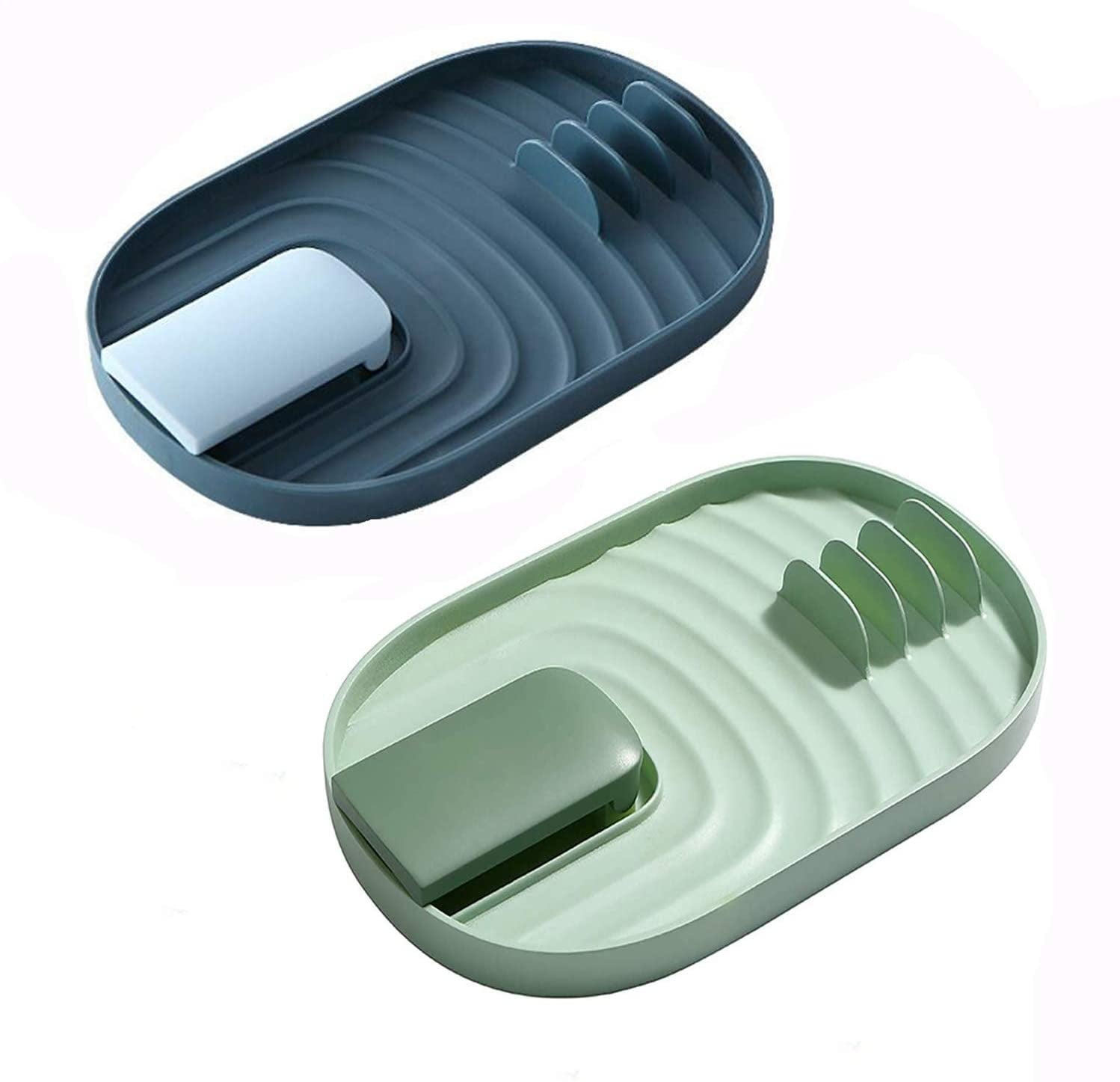 2 Pieces Foldable Lid Holder,Kitchen Utensil Rest Rack,Kitchen Utensil ...