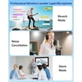 Wireless Lavalier Lapel Microphone for iPhone – Mini Bluetooth Mic with ...