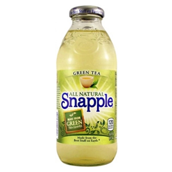 Snapple Green Tea 16 oz Glass Bottles - Pack of 12 - Walmart.com