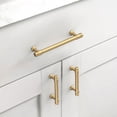10 Pack 5 Inch(128mm) Brushed Gold Kitchen Cabinet Handles, Cabinet ...