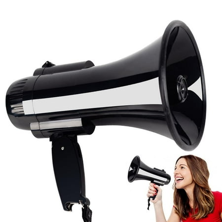 Portable Megaphone Bullhorn Speaker 30 Watt Power Portable Megaphone ...