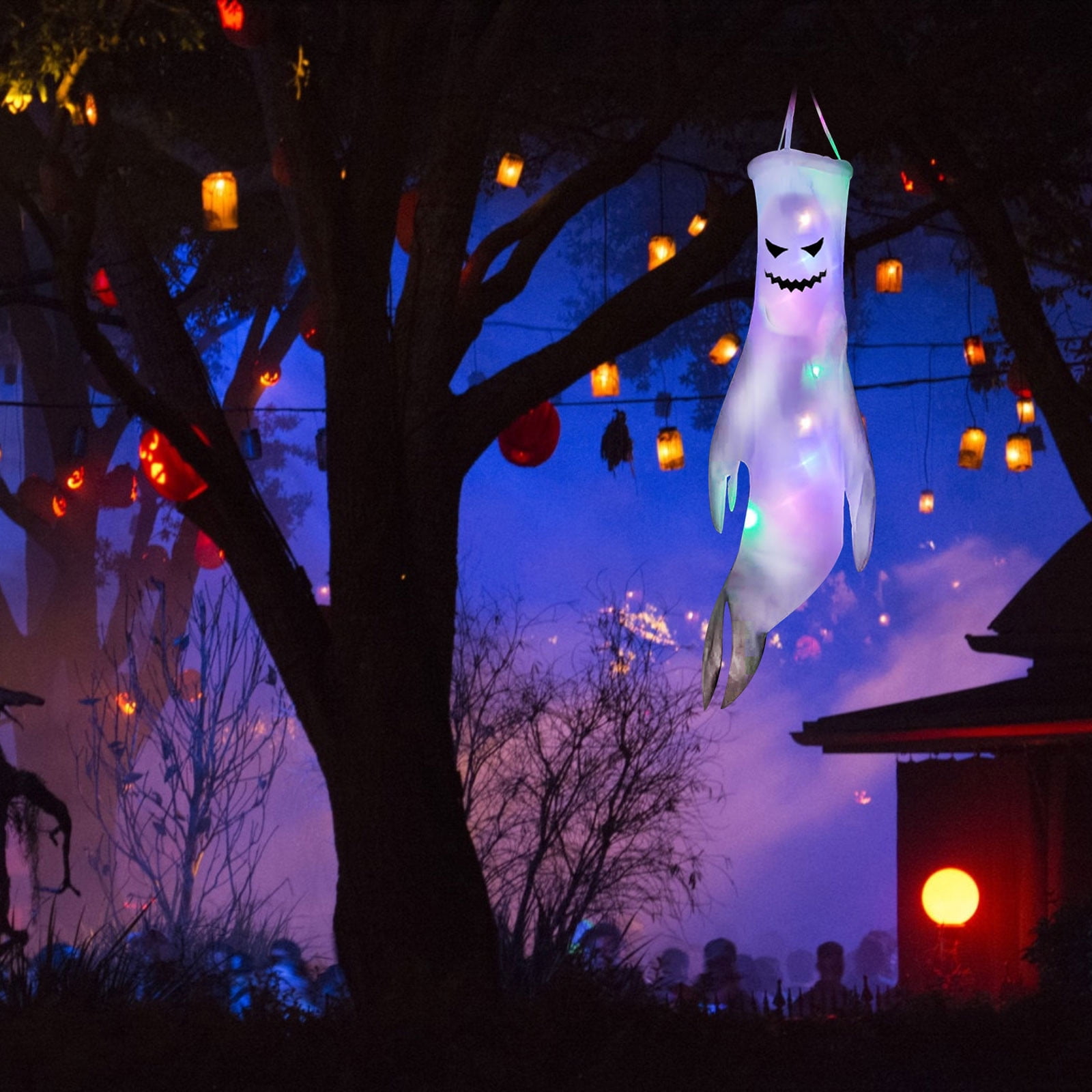 Click here for Icqovd Halloween Windpipe Flag - Lightweight Polye... prices