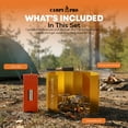 CAMPY PRO 6800 W Portable Gas Stove with Orange 12-Plate Windscreen ...