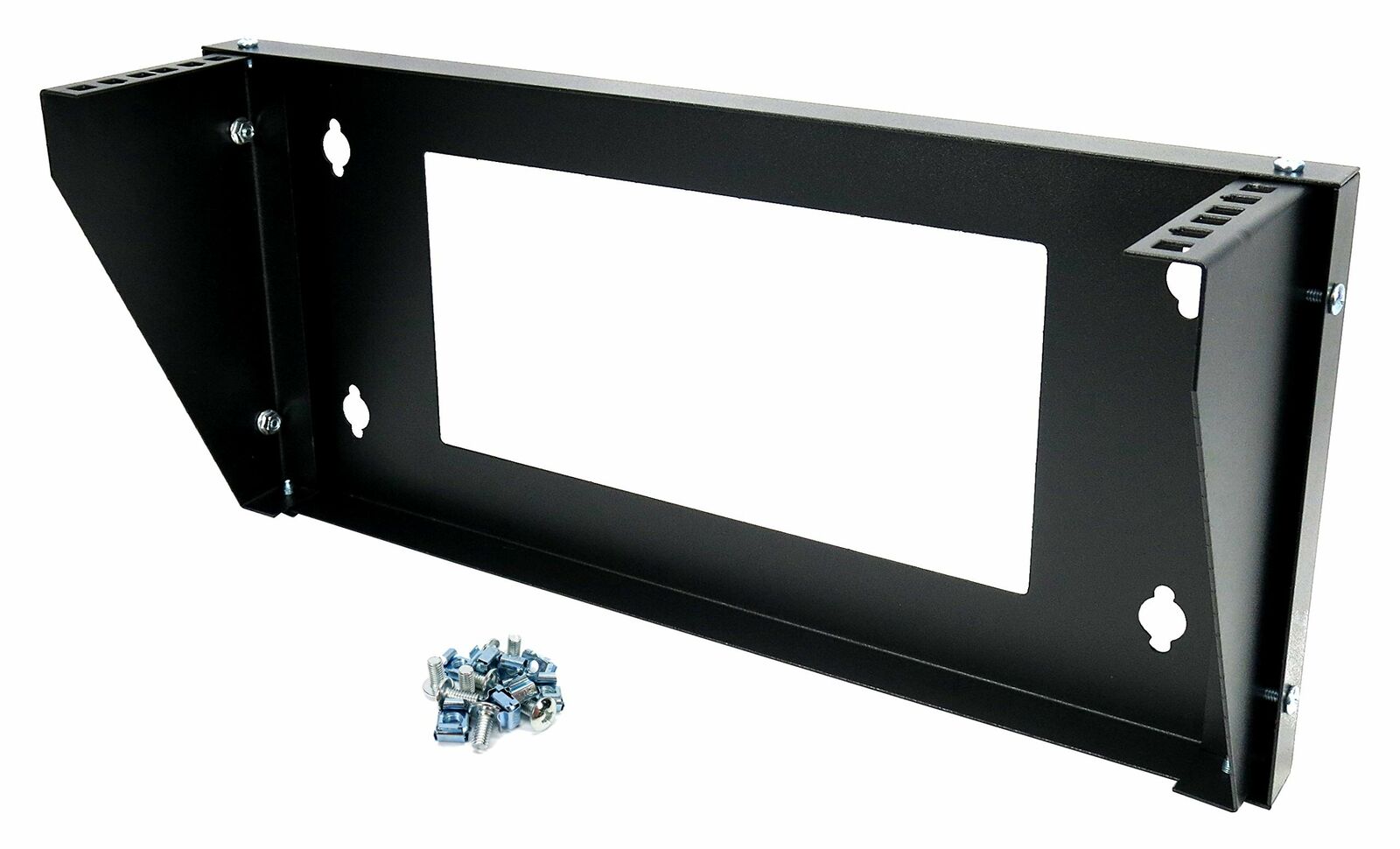 CNAweb 2U Folding 19-Inch Wall Mountable Vertical Network Rack and ...