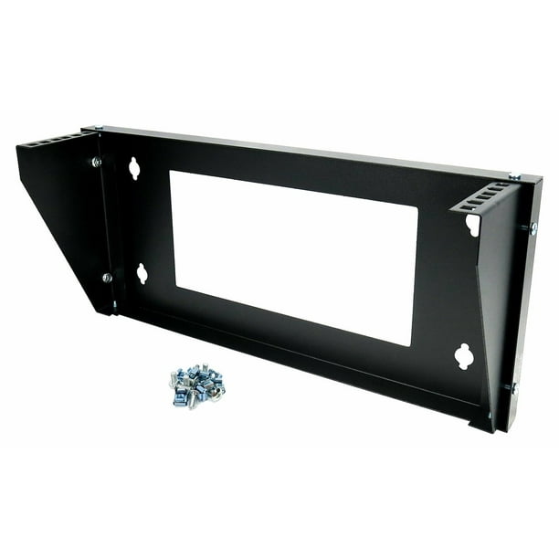 CNAweb 2U Folding 19-Inch Wall Mountable Vertical Network Rack and ...