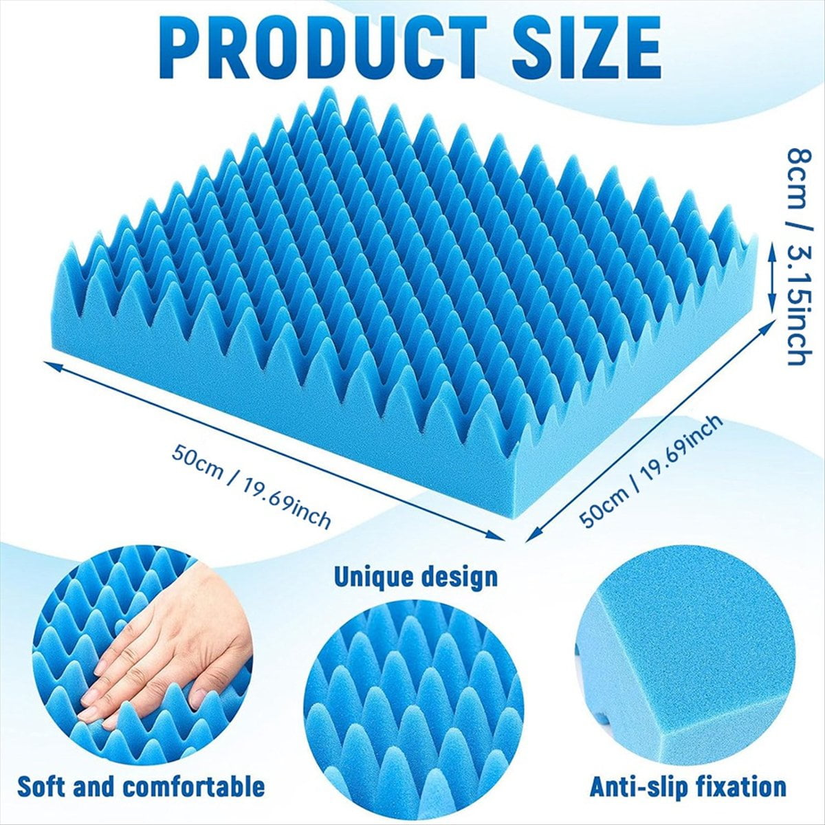 Click here for Unbranded 2 Pcs Egg Foam Pad Egg Chair Cushion To... prices