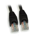 2ft Cat5E Ethernet RJ45 Patch Cable, Stranded, Snagless Booted, BLACK ...