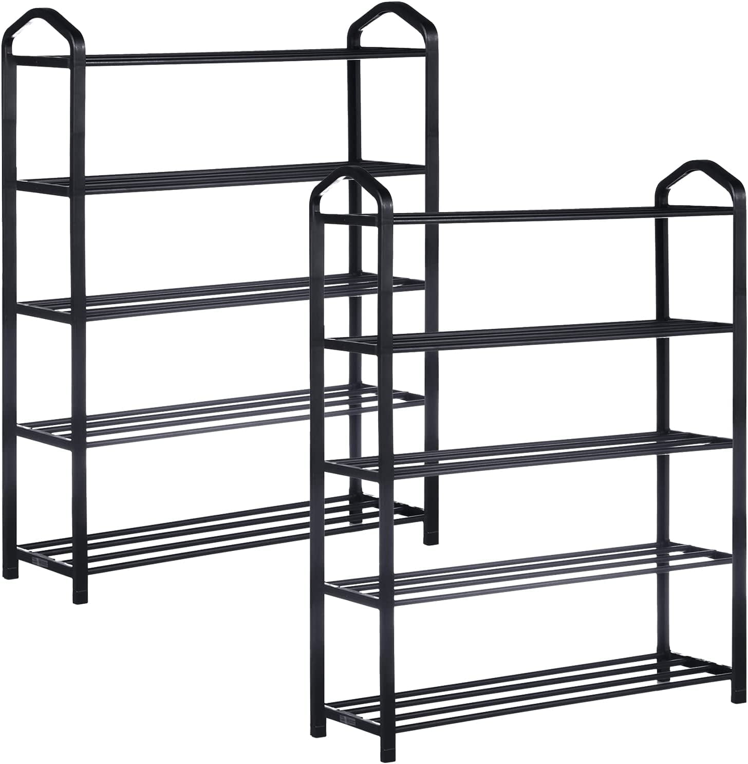 YSSOA 5 Tiers Stackable Shoe Rack, 15-Pairs Sturdy Shoe Shelf Storage ...