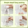 CMrtew 4 in 1 Travel Bottles for Toiletries - Refillable, Leak Proof ...