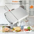 UU&T Stainless Steel Cheese Slicer with Size Scale, Wire Cutter for ...