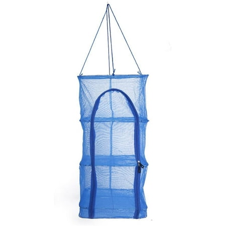 4 Layers Fish Mesh Hanging Drying Net, Foldable Food Dehydrator Drying ...